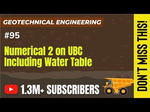 Numerical 2 on UBC including water table - Bearing Capacity - Geotechnical Engineering - GATE ...