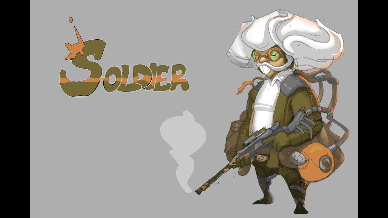 Soldier concept art design