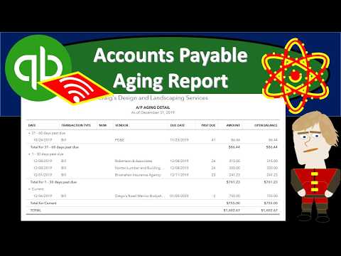 Accounts Payable Aging Report 4.35 QuickBooks Online 2020