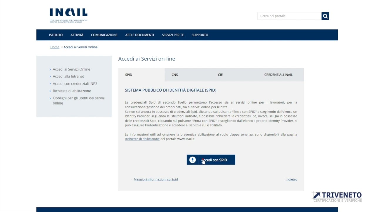 Portale CIVA Inail: come registrarsi ai servizi telematici