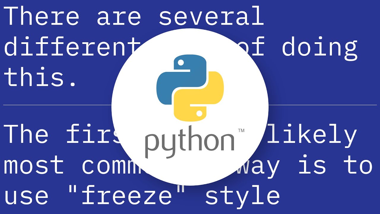 Create a single executable from a Python project