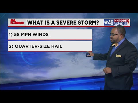 What is a severe storm?