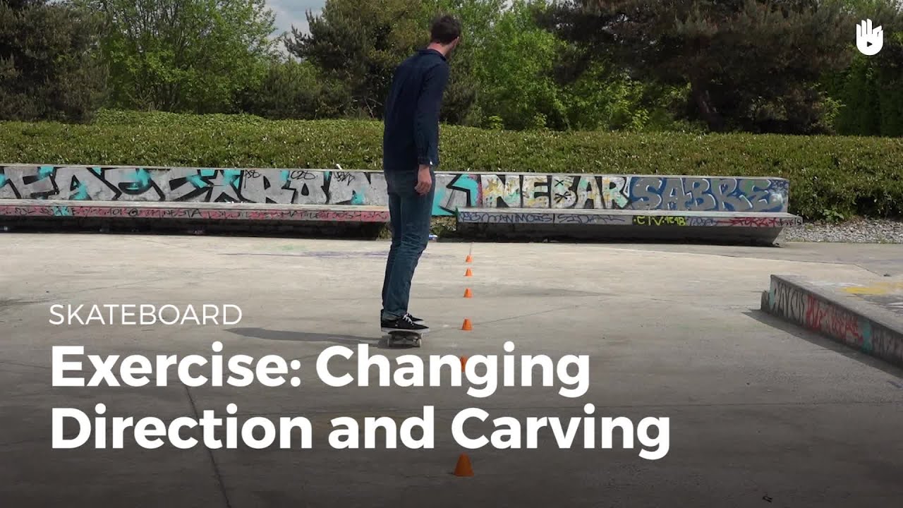 Exercise: Turning and Carving - Skateboarding | Sikana