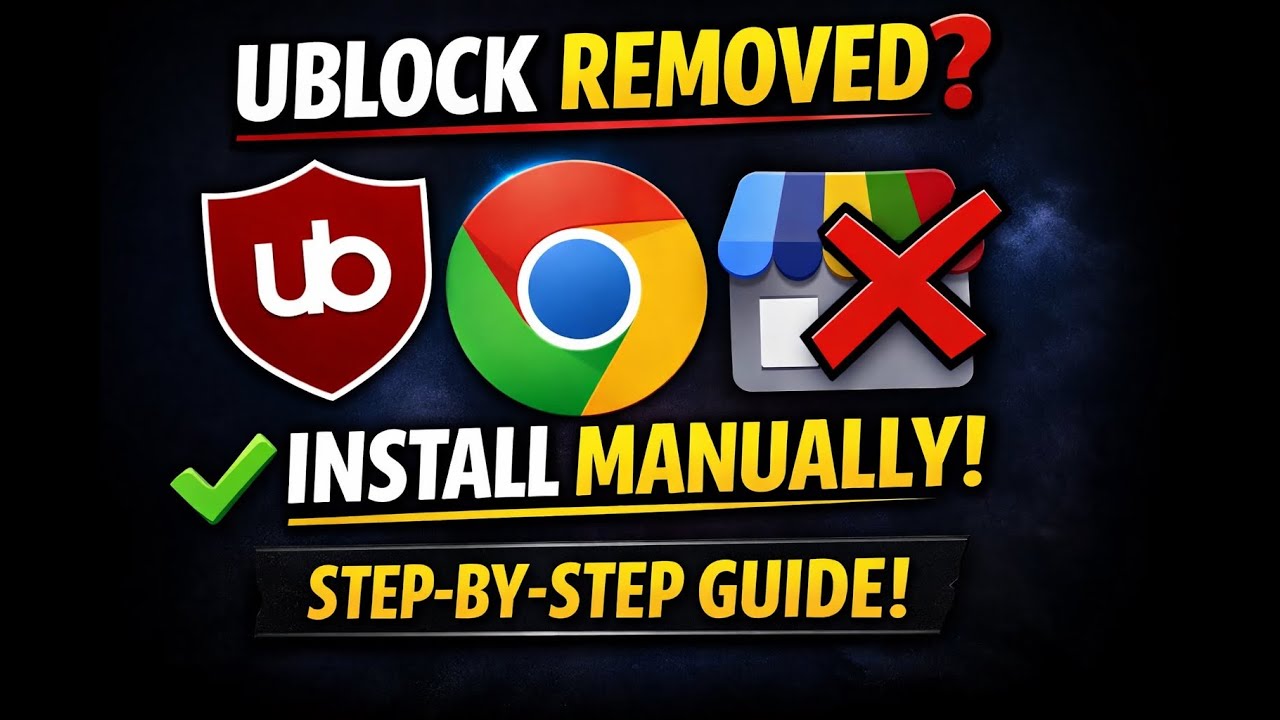 How to Manually Install uBlock Origin Extension (2025) After Chrome Store Removal
