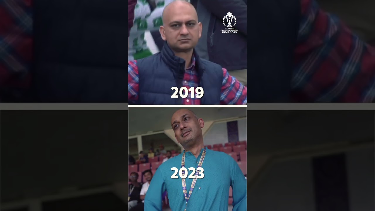 Same batter. Same opposition. Same reactions 👀 #cwc23  #cricket  #ausvpak