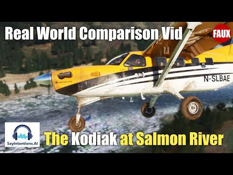 Kodiak VR Flight - Salmon River - Real vs Sim