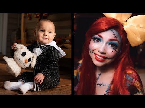 Sally (Nightmare Before Christmas) MAKEUP + COSTUMES | Sally & Jack