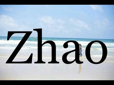How To Pronounce Zhao🌈🌈🌈🌈🌈🌈Pronunciation Of Zhao