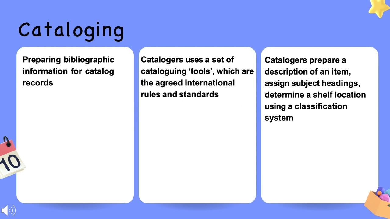 IMC111 - The catalog Part 1