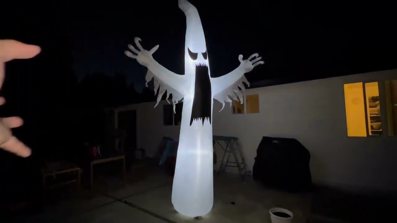 GoodyKing 12FT Halloween Inflatable Ghost   Halloween Decorations Outdoor White Ghost Review