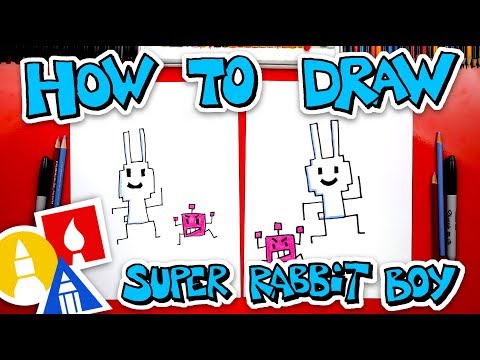 How To Draw Super Rabbit Boy From Press Start – Lettie Prill