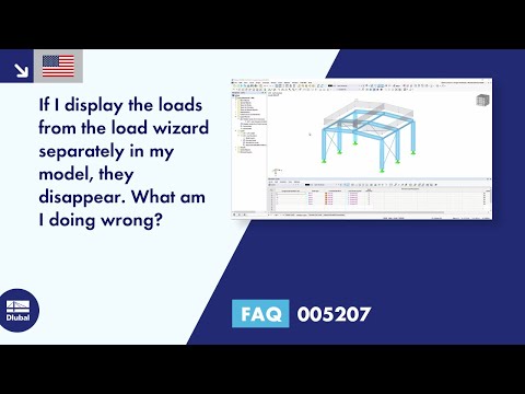 FAQ 005207 | If I display the loads from the load wizard separately in my model, they disappear. ...