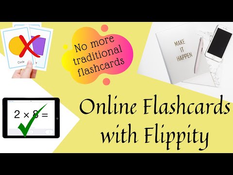 How to make online flashcards easily with flippity