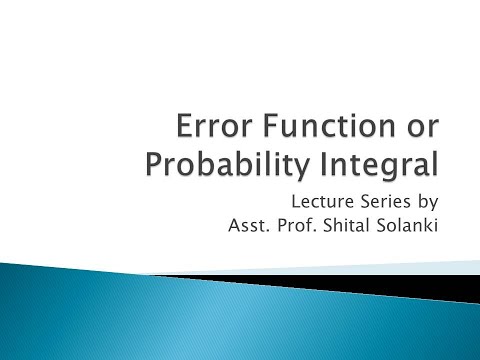Error Function