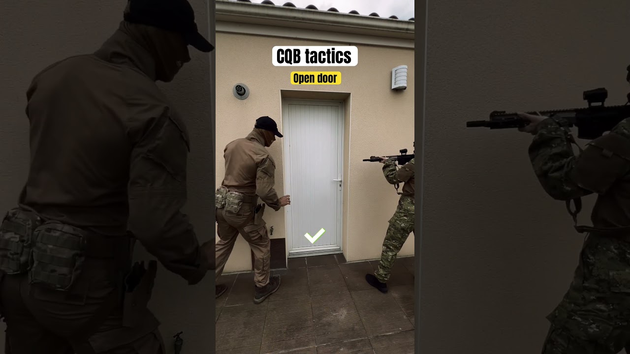 CQB tactics : Open door #army #military #airsoft #milsimairsoft #army #airsoftshorts