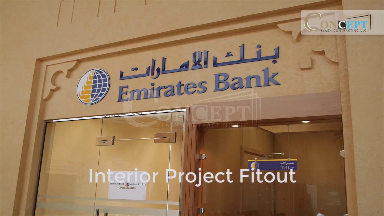 Fitout of Emirates  Bank Branch