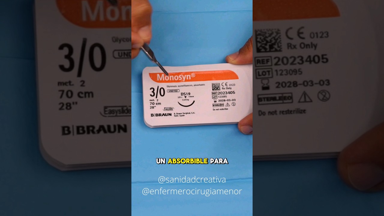 SUTURAS 5/7. ABSORBIBLE. MONOSYN