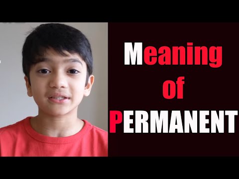 Meaning of permanent