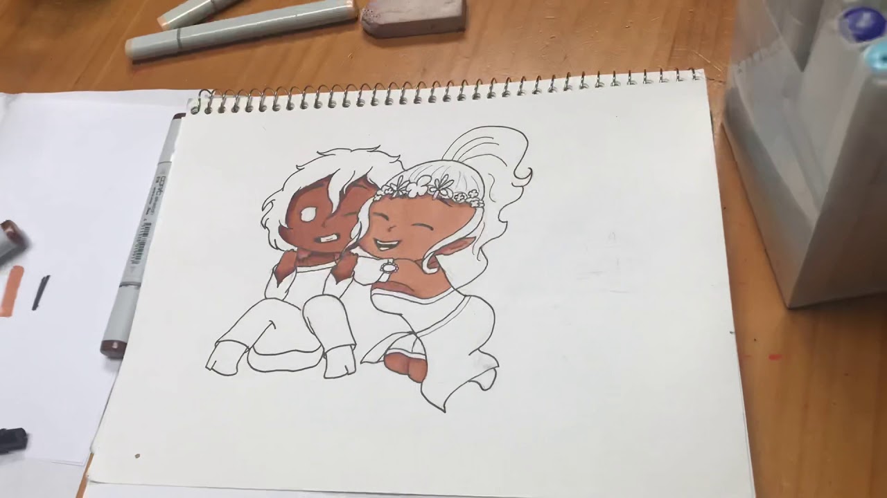Chibi Couple Drawing!!