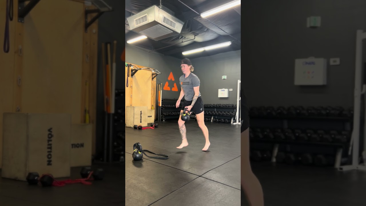 Kettlebell Alternating Split Squat Drop-Catch