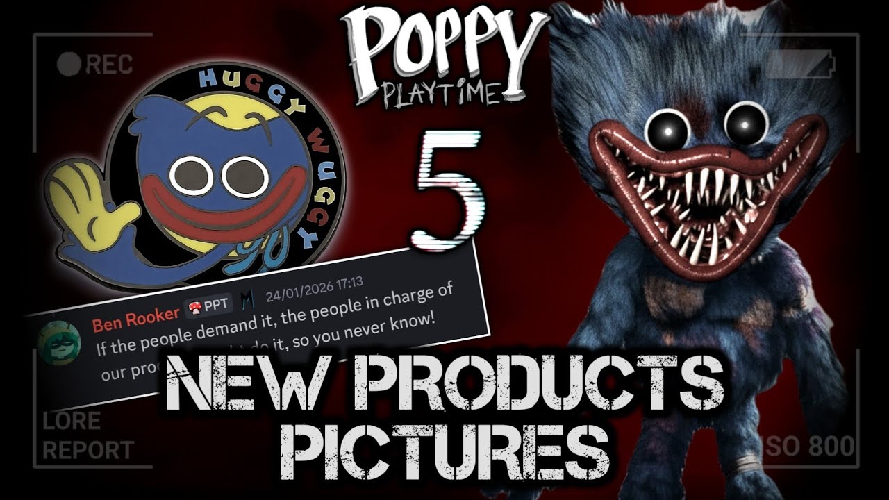Poppy Playtime Chapter 5 Very Soon - New Official MESSAGE and New Official Merch PICTURES