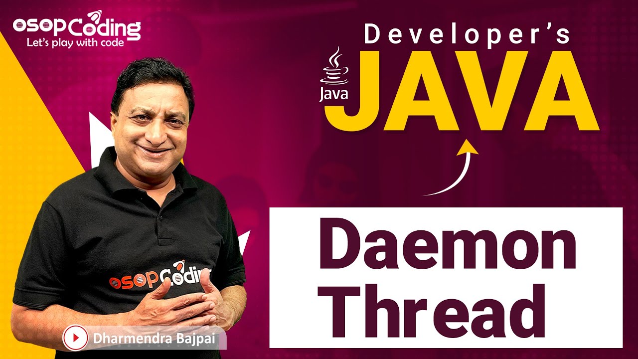 Daemon Thread in Java | Service Thread | Utility Thread | Java for Developers | #Java #Lec83
