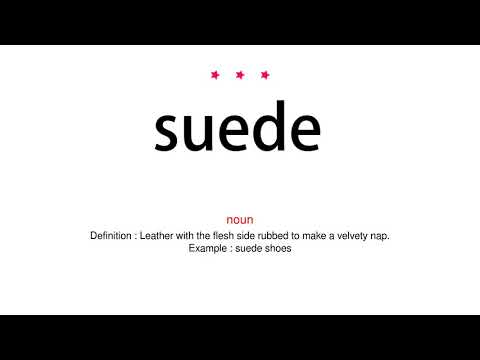 How to pronounce suede - Vocab Today