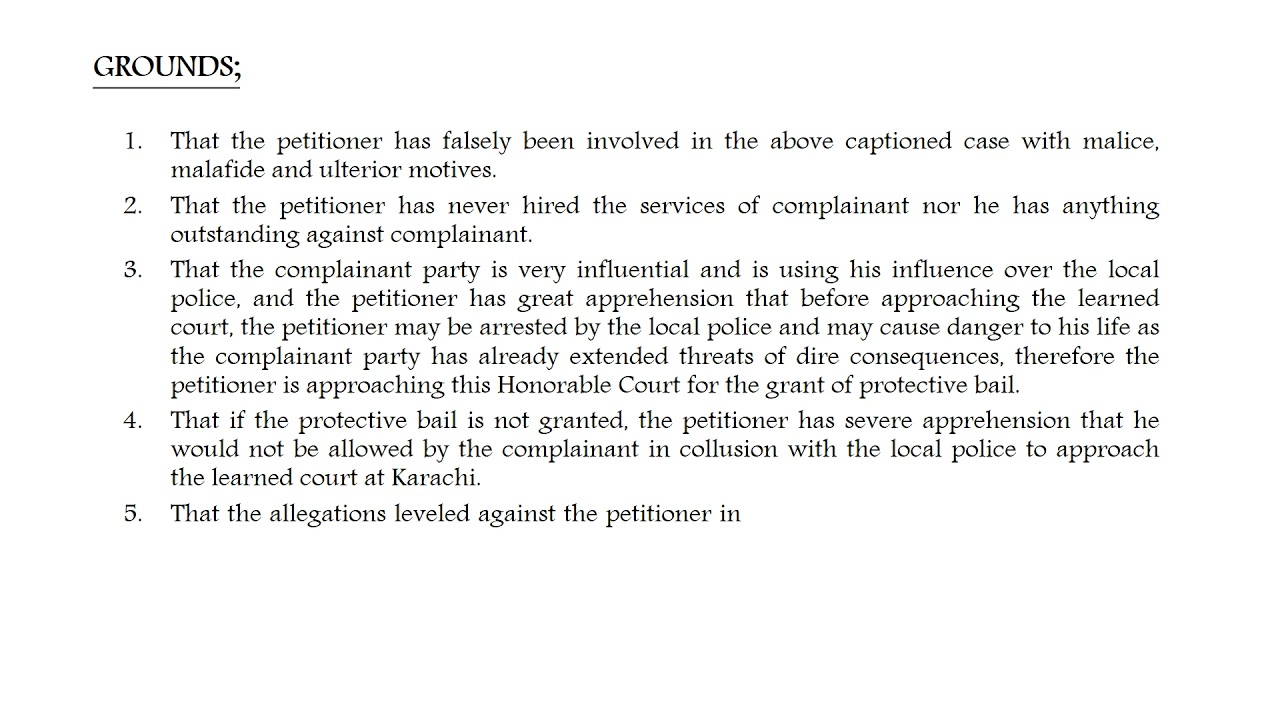 How to write Protective Pre arrest bail#Sample Legal Drafts#Legal Drafting