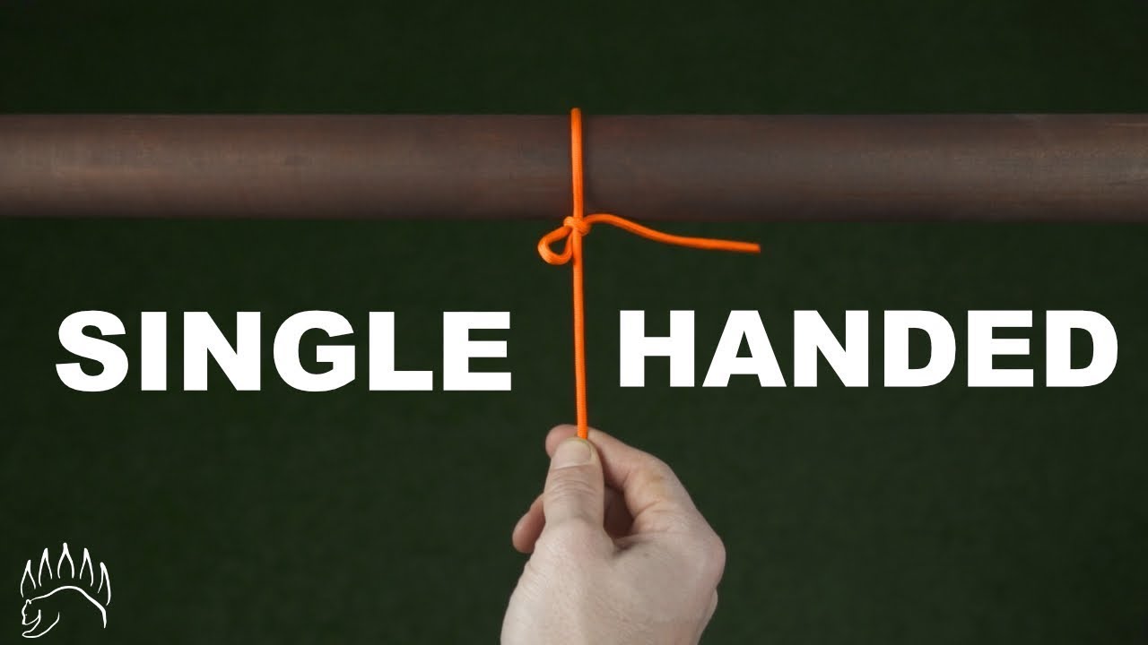The ONE HANDED Knot You NEED to KNOW! [The Falconer's Knot]