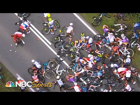 Second massive crash leads to pileup in Stage 1 of the 2021 Tour de France | Cycling on NBCSports