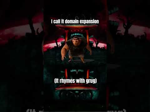 grugs domain expansion. #funny #memes #thecroods