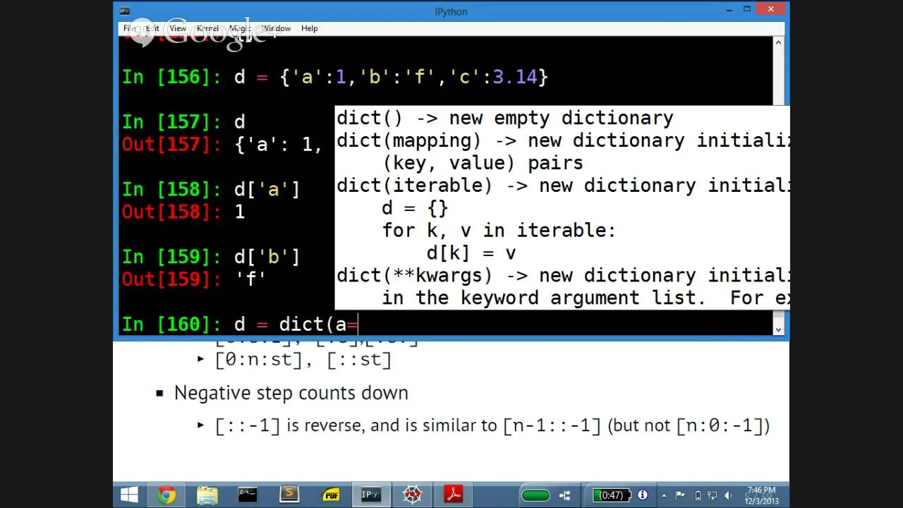 Introduction to Python, Class 3