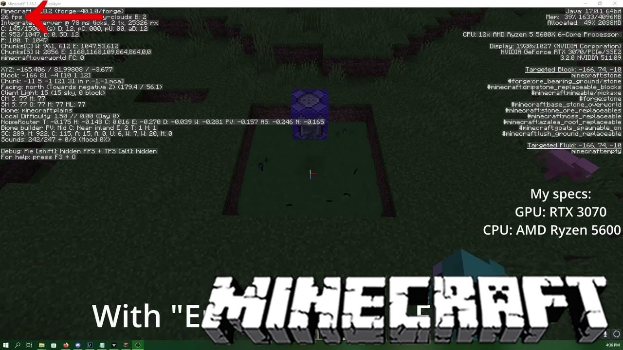 Entity Collision FPS Fix Refabricated 1.19 Free Download for Minecraft PC