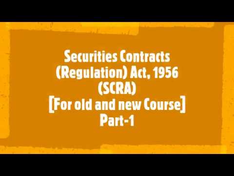 Revision of Securities Contracts(Regulation) Act(SCRA)(Old & New)For May/July 2020 & Nov 2020 Part-1
