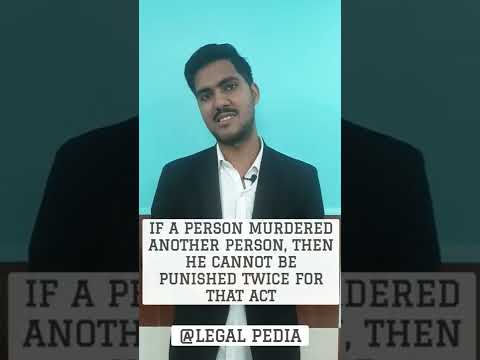 Can a person get punished twice for one offence? | Double Jeopardy | Article 20 #law #shorts #viral