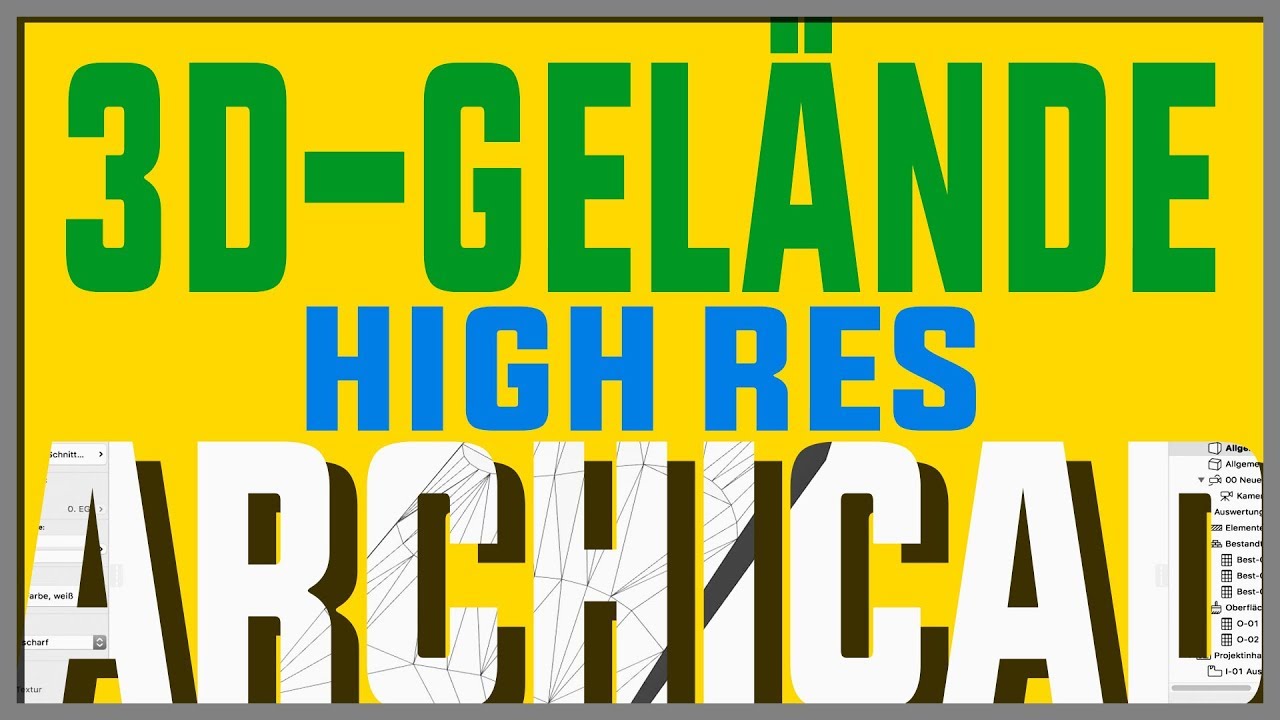 ARCHICAD BIM: 3D-Gelände HighRes