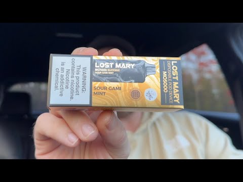 *Brand New* Lost Mary MO5000(Black & Gold)- Sour Gami Mint