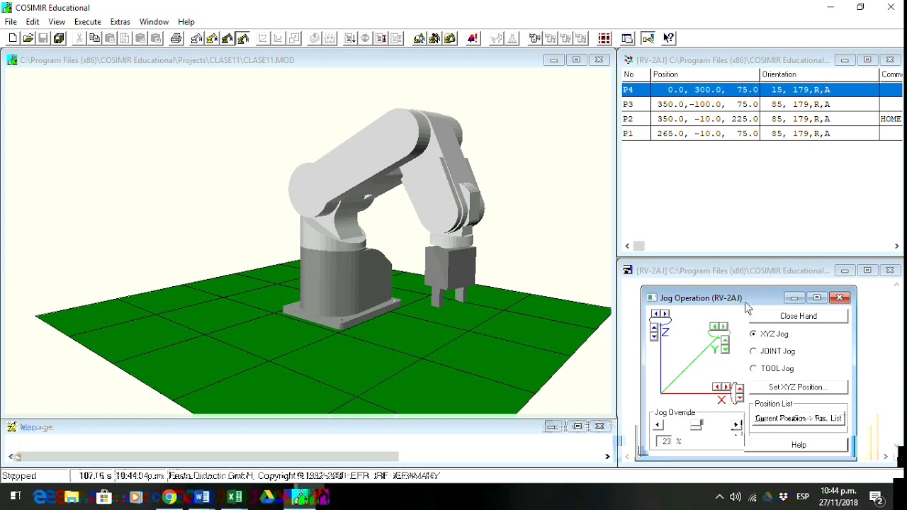 Programación de robots industriales con Melpha Basic IV