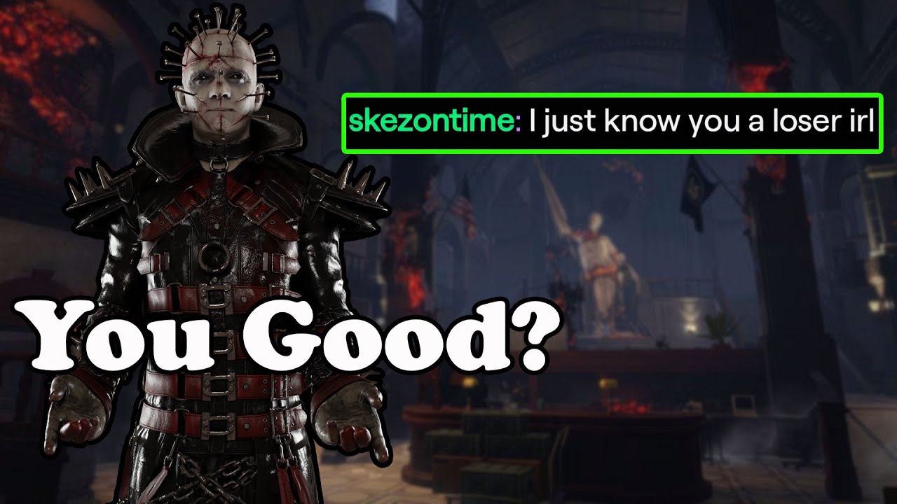 SALTY Survivor Can't Handle My PINHEAD! | Dead by Daylight