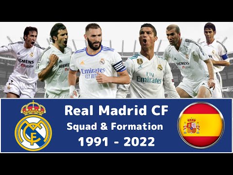Real Madrid CF Squad & Formation 1991 to 2022 with season results