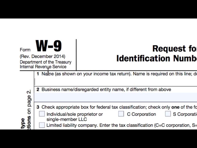 W 9 Form
