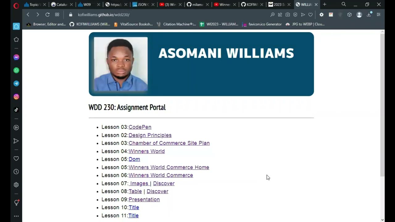FULL STACK WEB DEVELOPMENT Week 9 Presentation