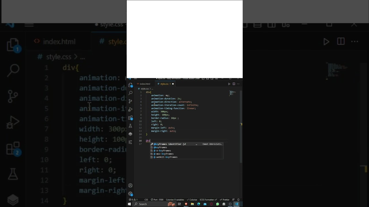 Animation Tutorial 🔥🔥  #shorts #short