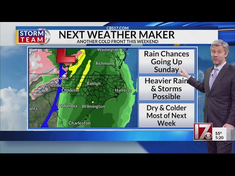 NC Forecast Tuesday December 5 2023 Wes Hohenstein CBS 17