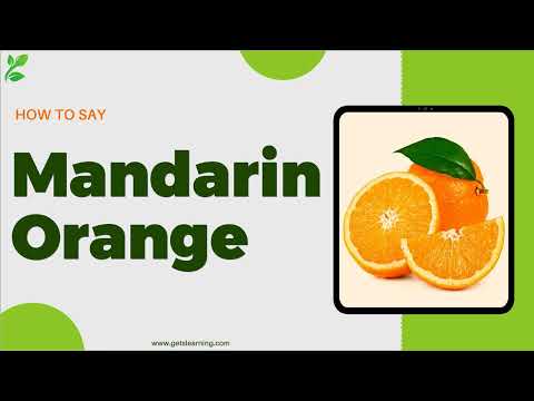 How to Pronounce Mandarin Orange in English Correctly