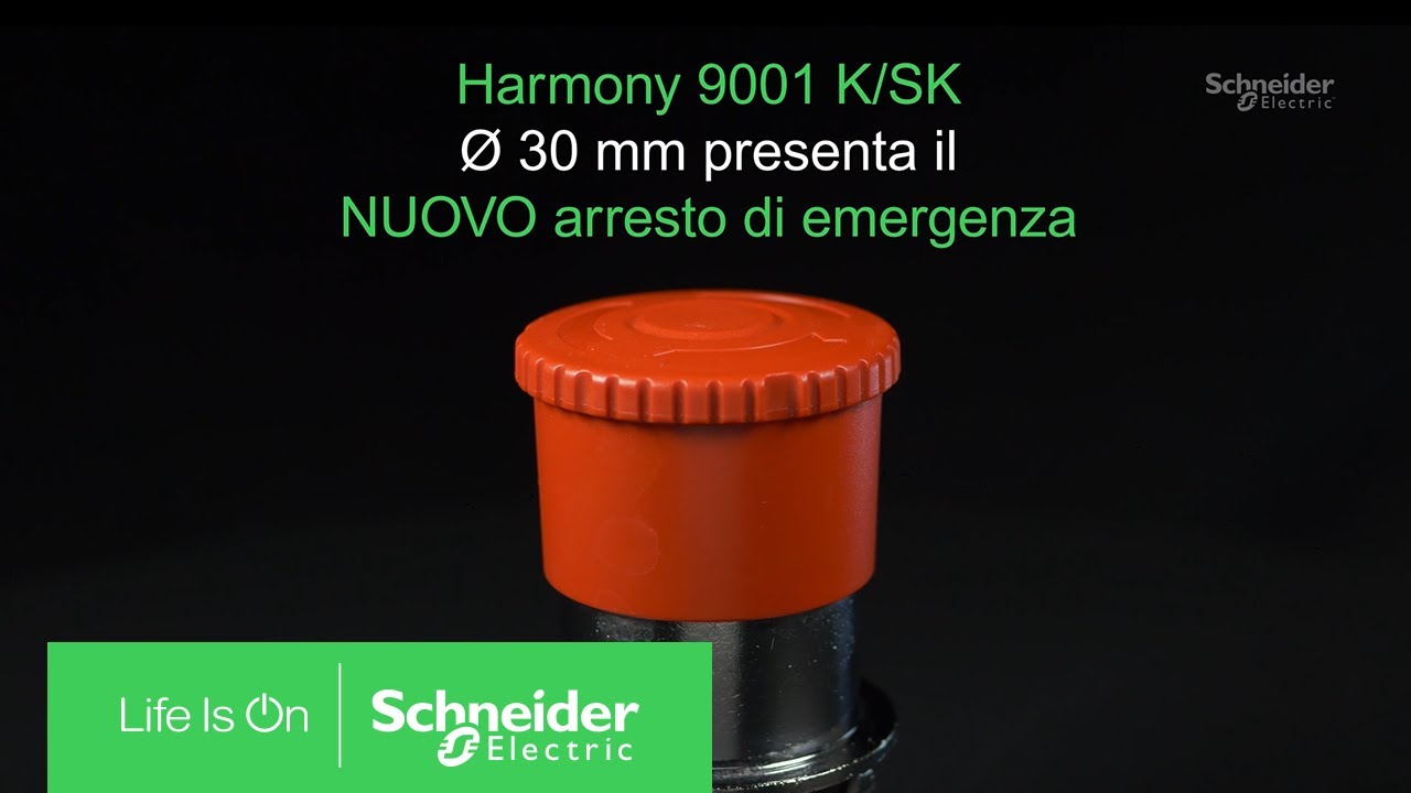 Pulsante a fungo arresto di emergenza 9001 diam.30mm | Schneider Electric Italia