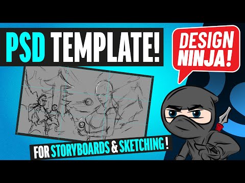Set Up a PSD Storyboard Template for Storyboarding and Concept Art