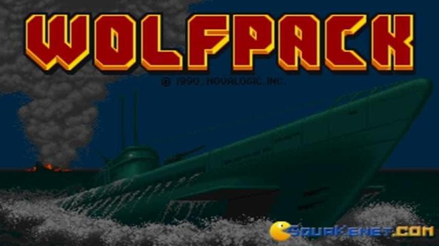Wolfpack gameplay (PC Game, 1990)