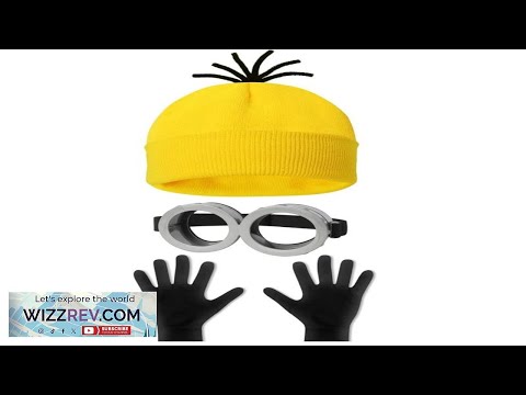 Halloween Cosplay Costumes Small Yellow Hat Knitted Hat Gloves Cos Suit Props Review