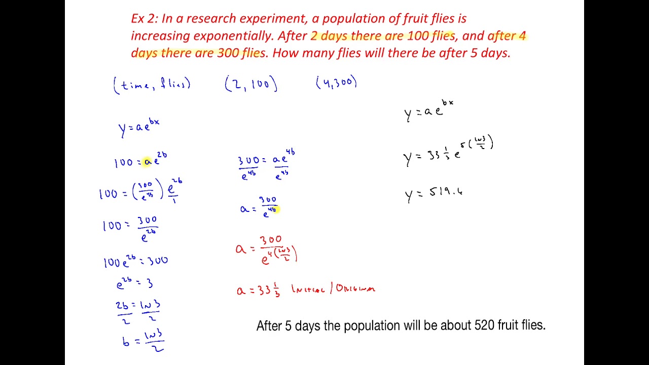 3.5 Exponential and Logarithmic Models